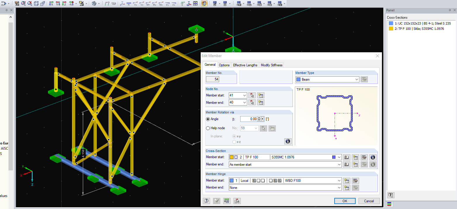 Modular Steel (9/10): Designing with 3D structural analysis program