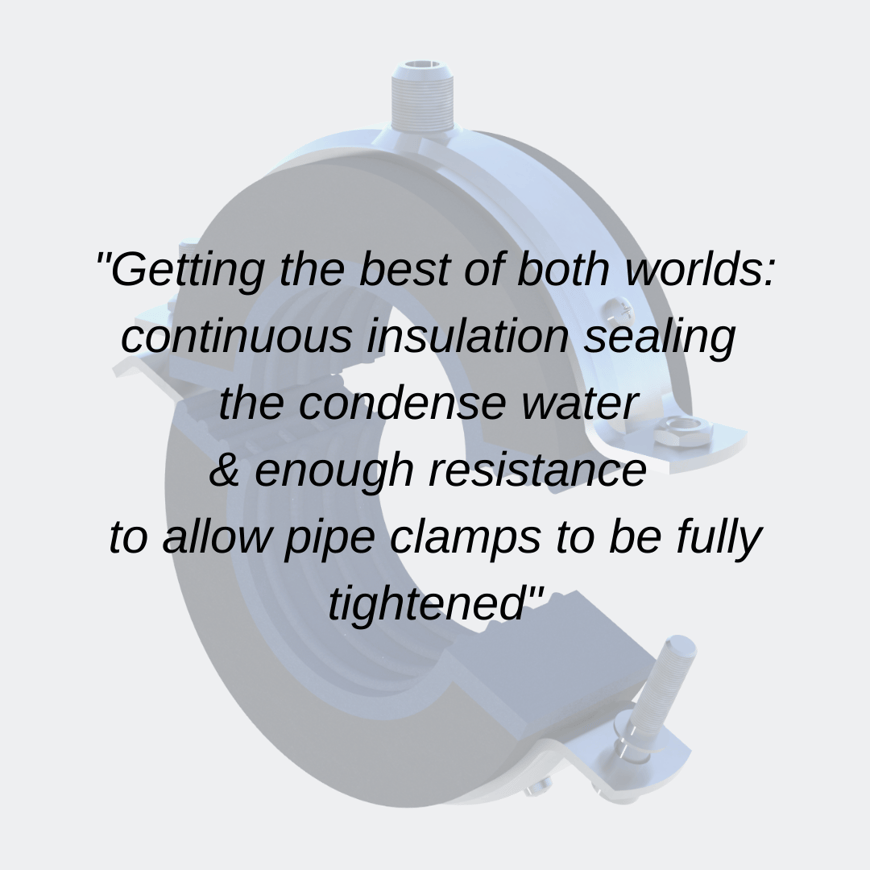 Solution for cold-water piping challenge with a unique water pipe clamp